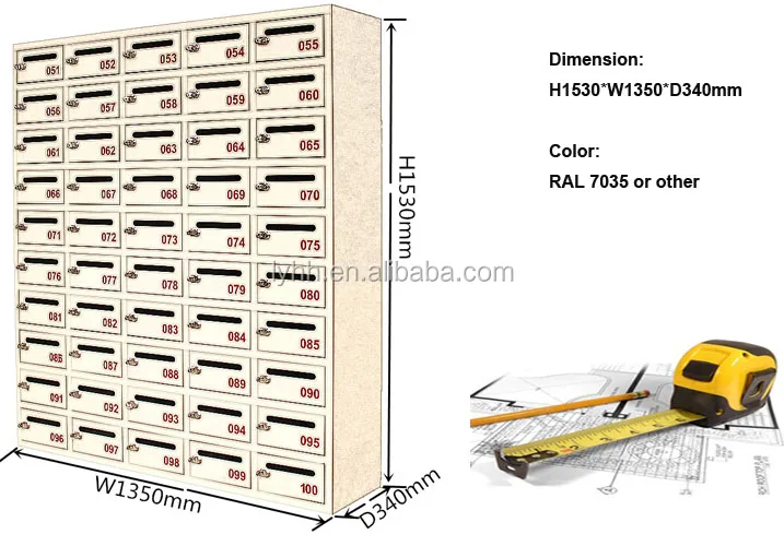 Apartment Building Mailboxes System Post Wall Mounted Office ...