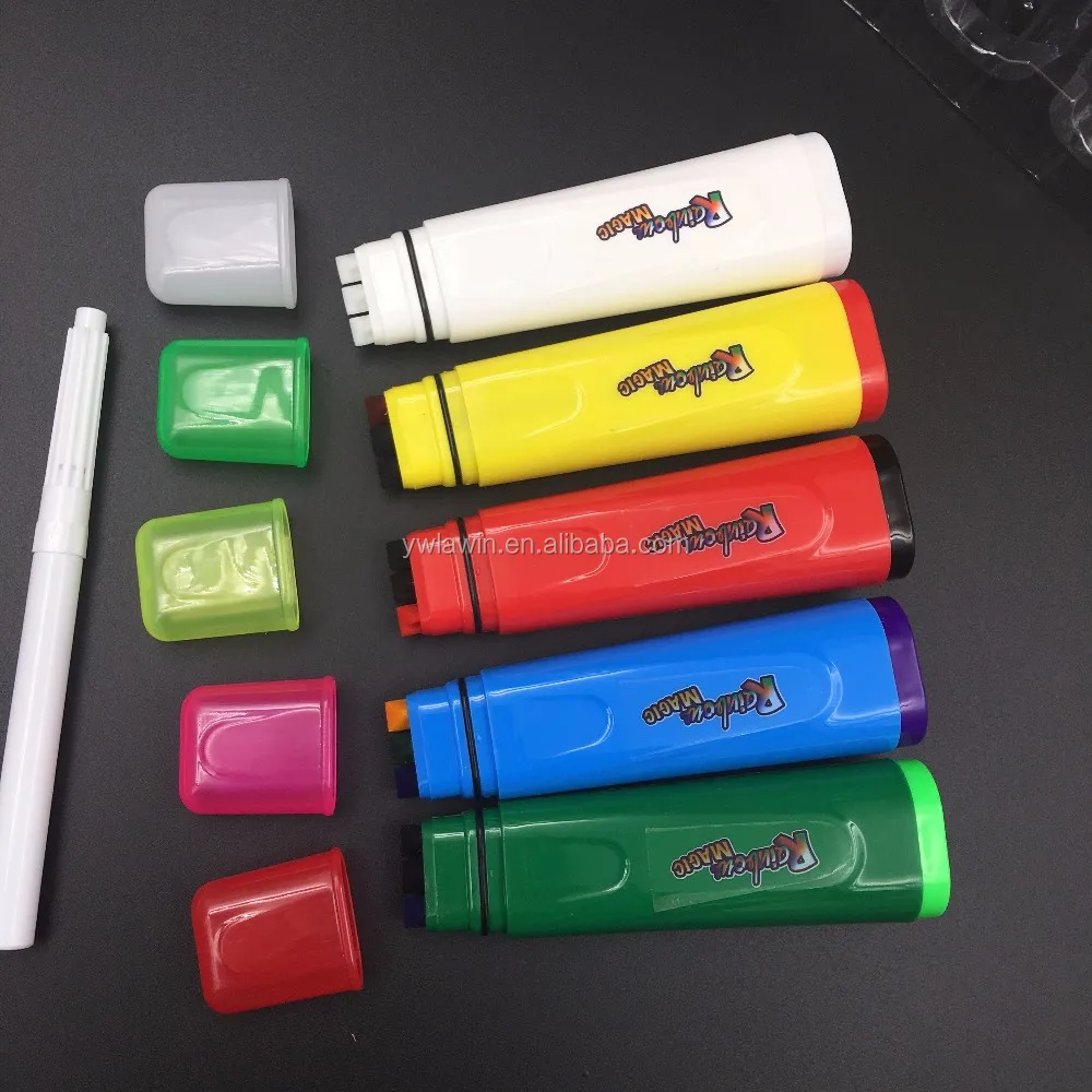 Trio Point Three Color Multi Color Rainbow Magic Markers Pen Gift - Buy ...