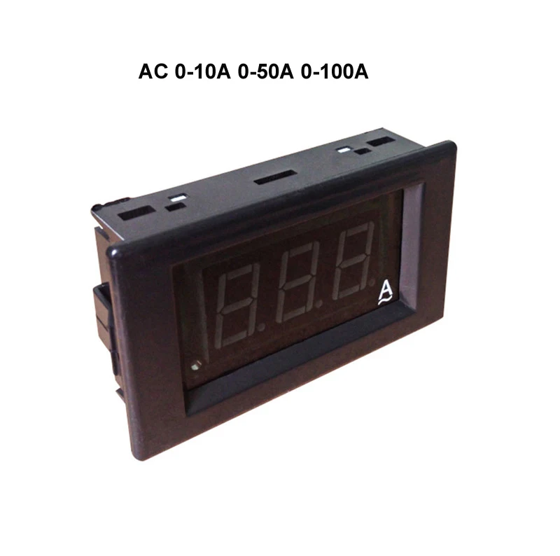 Digital Ac Ammeter Current Amp Meter 0-10a 0-50a 0-100a D85 With Ct 0. ...
