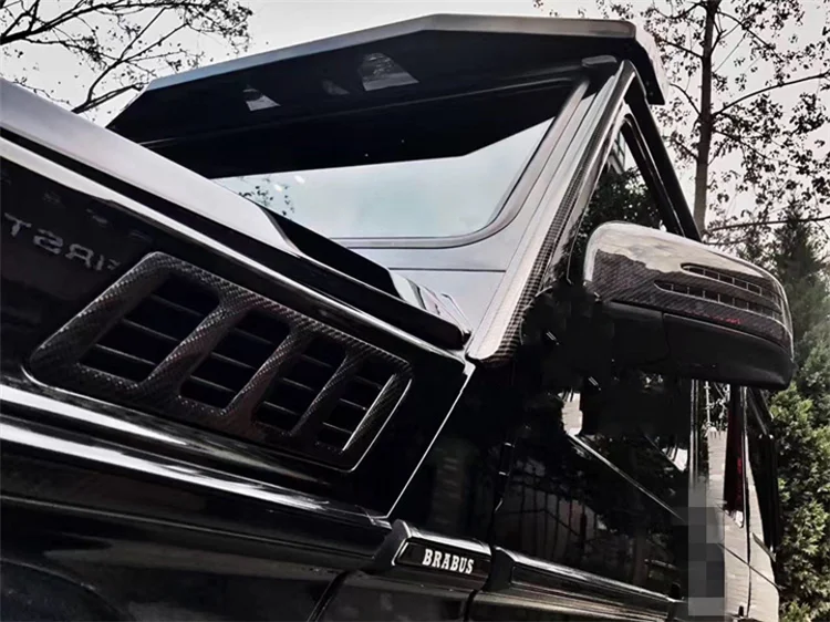 G Class W463 Carbon Fiber Front Window Trim for G500 G55 G63 G65