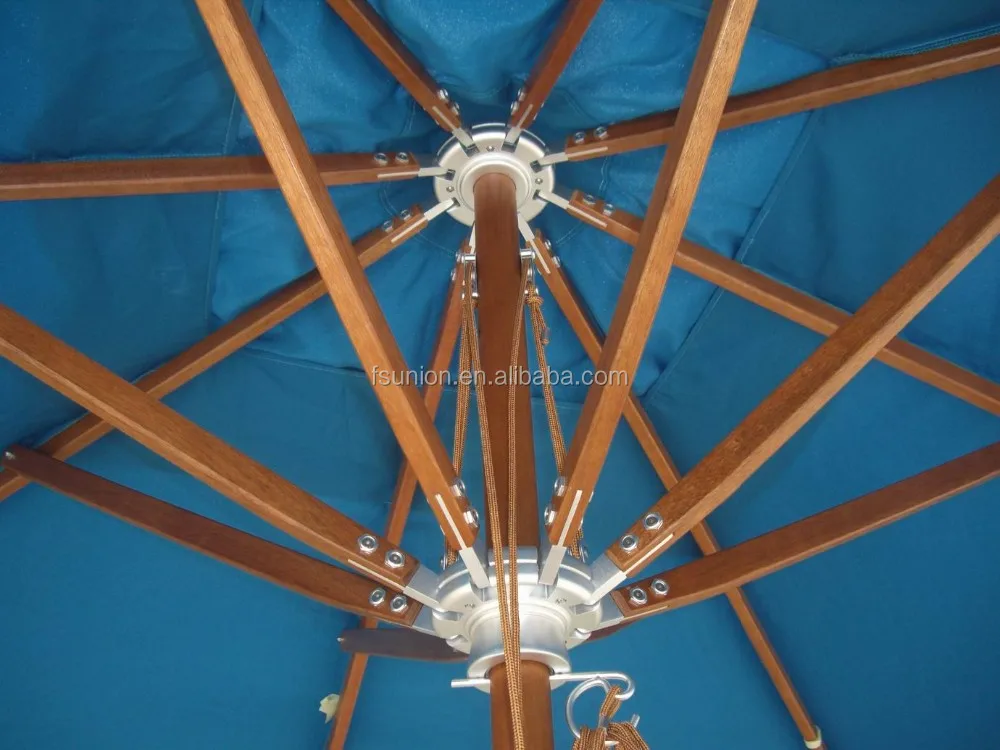3x3m Big Size Elegant Timber Wooden Patio/parasol/umbrella Central ...