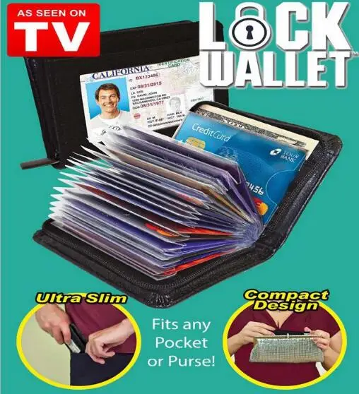 Outdoor Safety Lock Wallet - Rfid Blocking Wallets As Seen On Tv - Buy ...