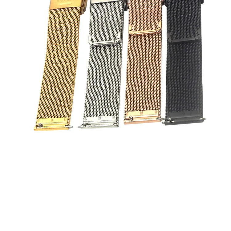 20mm 22mm Two Tone Black Metal Link Watch Band Strap - Buy 20mm Black ...
