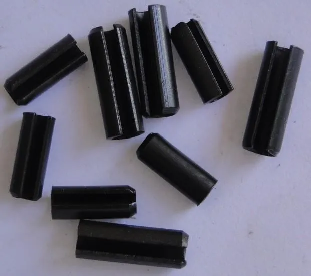 Galvanized Steel Black Zinc Plated 65mn Slotted Spring Pins Din1481 ...