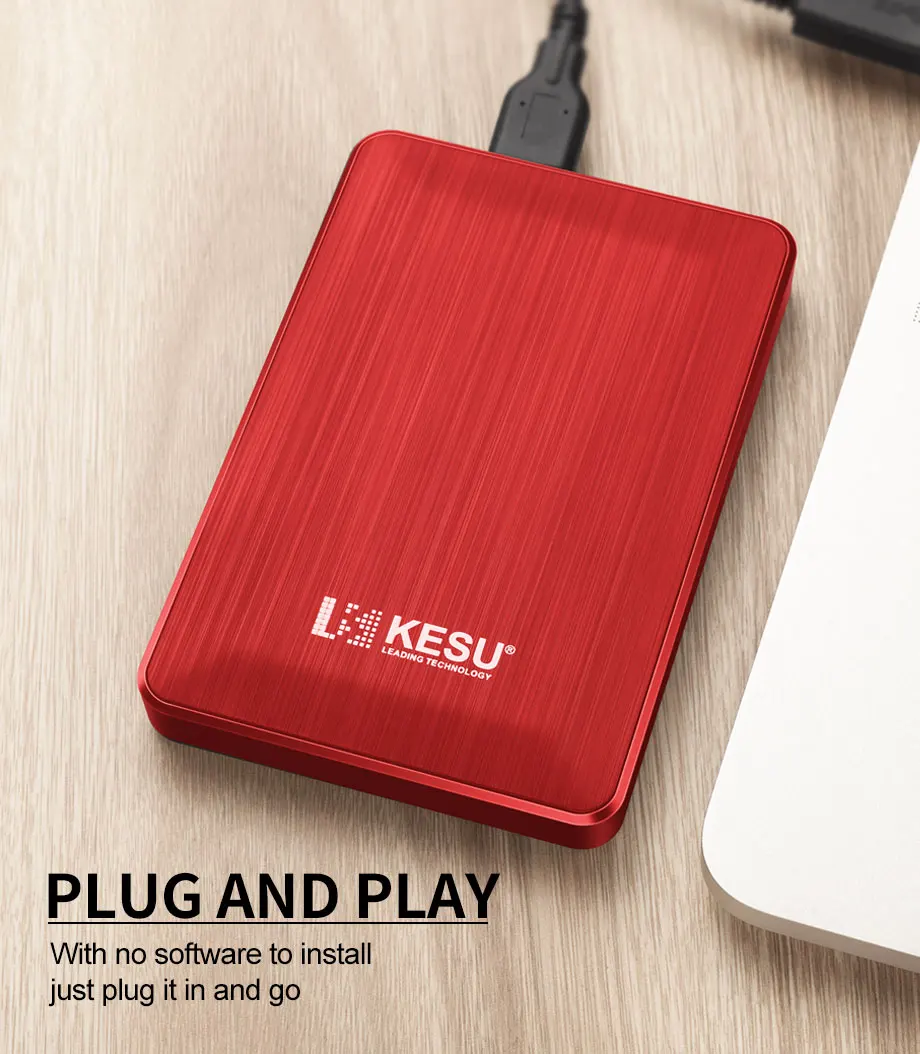 Red Color Portable 120gb External Hard Disk 2.5" Hard Drive Usb 3.0 Hdd ...
