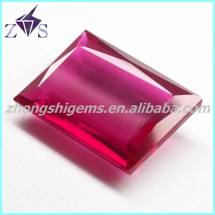 Factory Price 2 Carat Rectangle Cut Synthetic Ruby For Sale - Buy ...