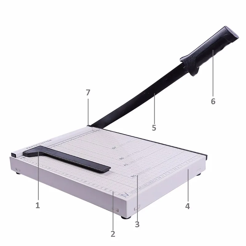 829-6 Manual Guillotine Cutter for Paper, B6 Size, White, OEM