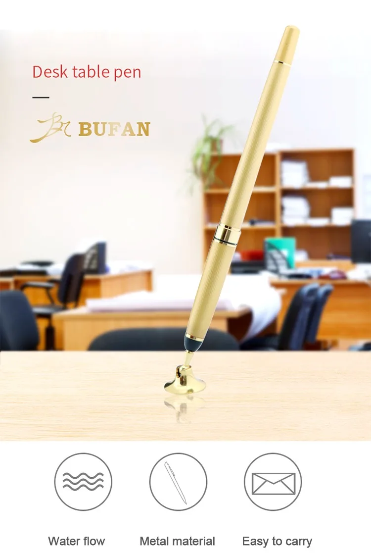 Bright Smooth Gold Bullet Shape Novelty Funnel Pen Holder