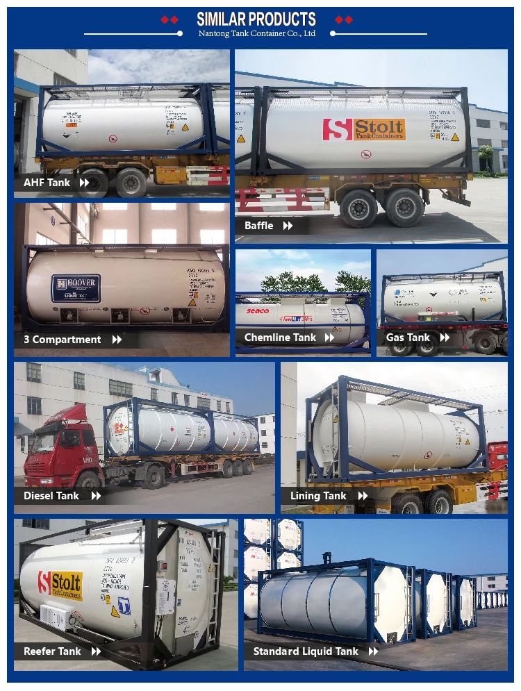 Factory price stainless steel liquid portable reefer tank container ...