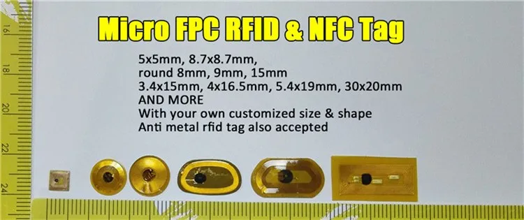 RFID FPC Stickers - Mini NFC Tags for Loyalty & Payment