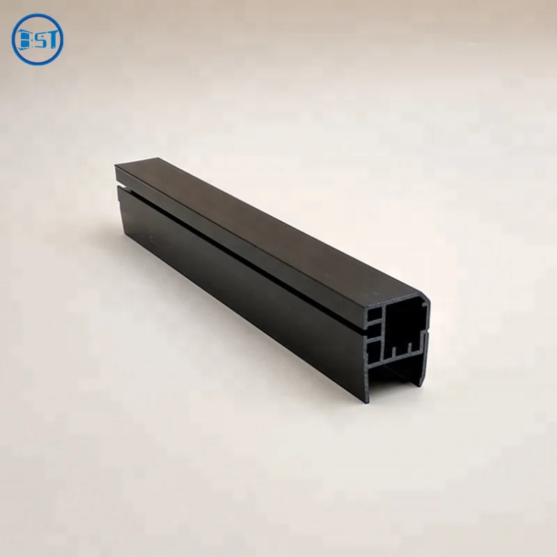 6 Mm U Shaped Plastic Channel Gray Pvc Glass Edge Protection Profile ...