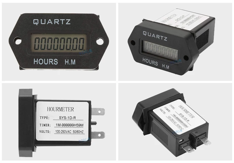 Sys-1d-r Resettable Time Industrial Counter 100v-250vac 12-36vdc/ac ...