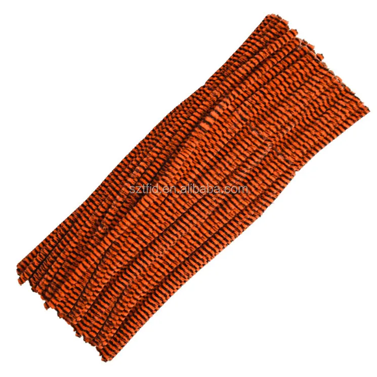 Tinsel Stripes Chenille Stem/metallic Stripes Pipe Cleaner/glitter ...