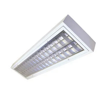 Fireproof Fluorescent Diffuser Light 2x40w Led Tube Clear Cover Grille ...