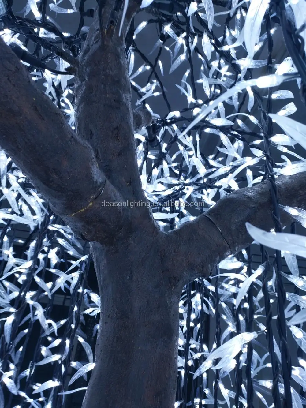 Led Lighted White Willow Christmas Tree - Buy Led Weeping Willow Tree ...