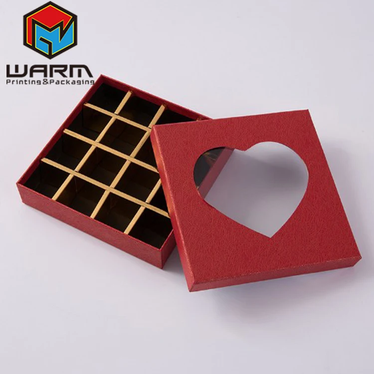 Divider Cake Flower Packaging Box Chocolate Cardboard Box With Paper ...