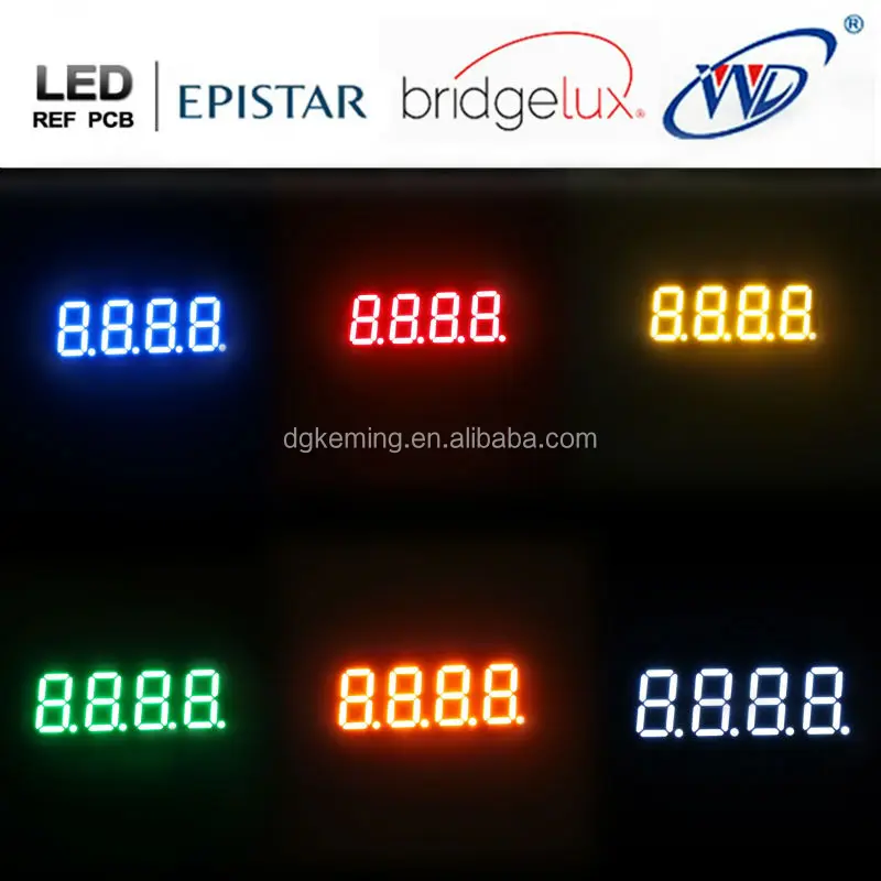 Common anode kem-3641-bs 0.36 inch 7 segment display led digital ...