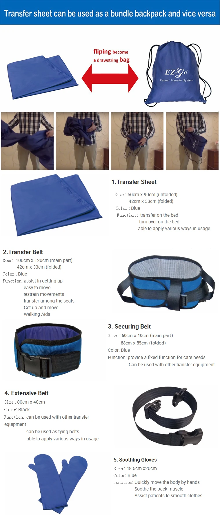 New Product Patient Transfer Equipment Kit For Home And Hospital - Buy ...