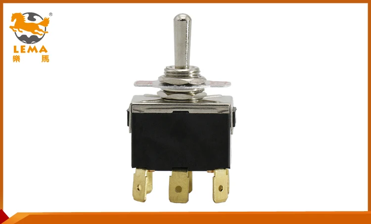 High Quality Lt221fc 6 Pins Spst Din Rail Mounted Toggle Switch - Buy 6 ...