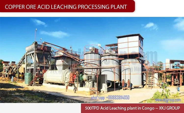 350TPD Oxide Copper Ore Acid Leaching Beneficiation Production Line ...