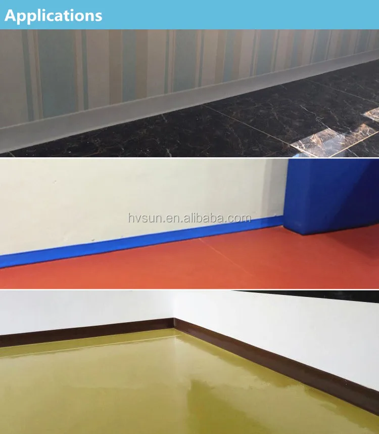 Waterproof Plastic Skirting Board Pvc Baseboard In Qindao - Buy Plastic ...