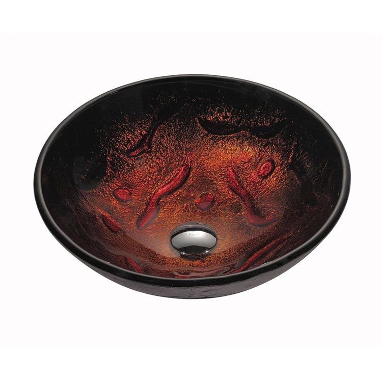 New Design Color Shell Shaped Bathroom Sink Glass Wash Basin India ...