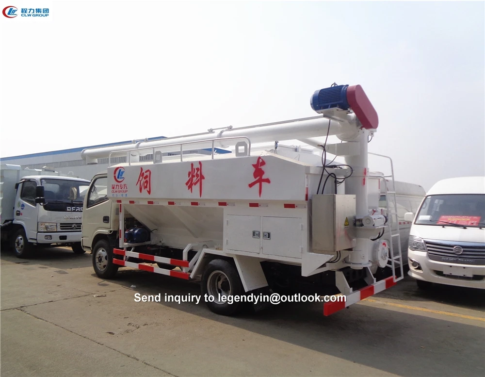 4tons 5tons 6tons Small Animal Feed Transport Truck Fodder Truck For ...