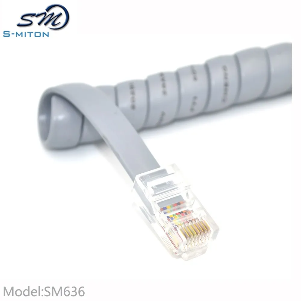 Rj45 8 Core Telephone Cable 8c Spiral Cable For Fax - Buy Rj45 Spiral ...