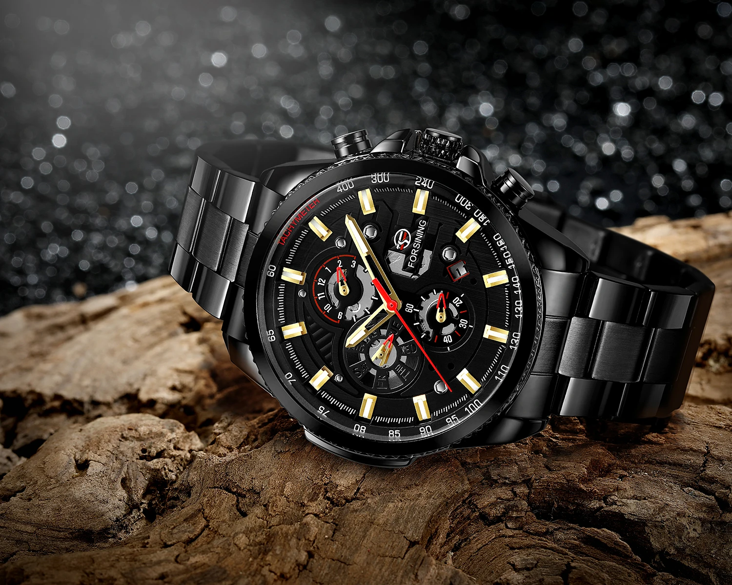 Luxury 3ATM Water Resistant Stainless Steel Automatic Watch