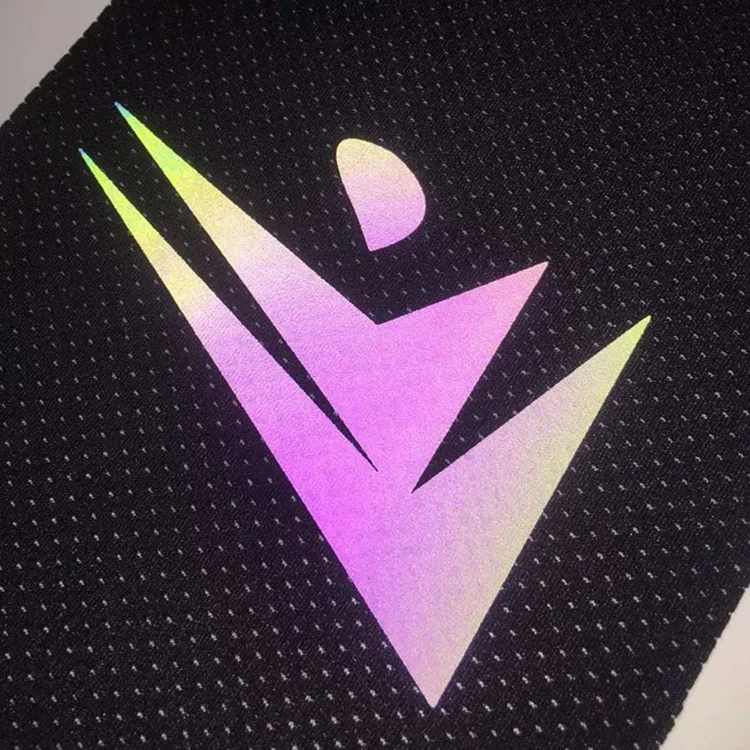 Custom Design Logo Rainbow Heat Transfer Reflective Sticker Rainbow ...