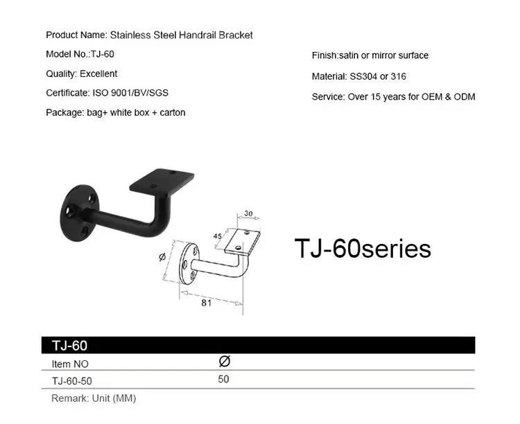 Stainless Steel Wall Mounted Railing Bracket Stainless Steel Railing ...