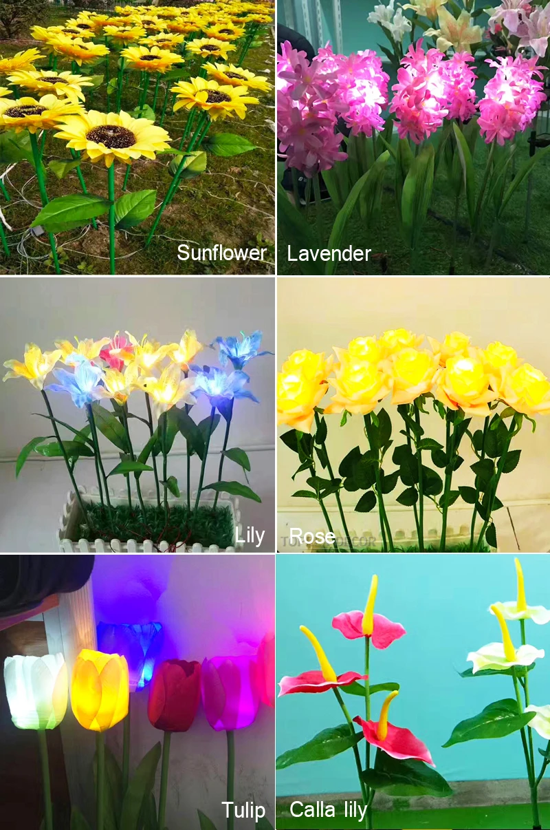 Lighted Artificial Flower With Led For Outdoor Event Decoration - Buy ...
