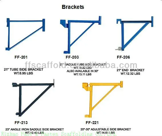 Steel Scaffolding Frame Angle Iron Saddle Side Bracket