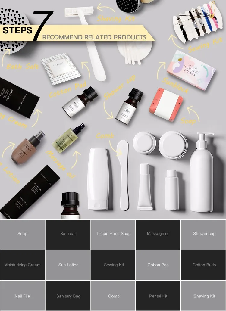 Private Label Hotel Amenities Necessities Accessories Amenity Supplier ...