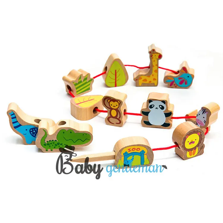 New Arrival Educational Animals Wooden Threading Toys For Kids Z11102e ...