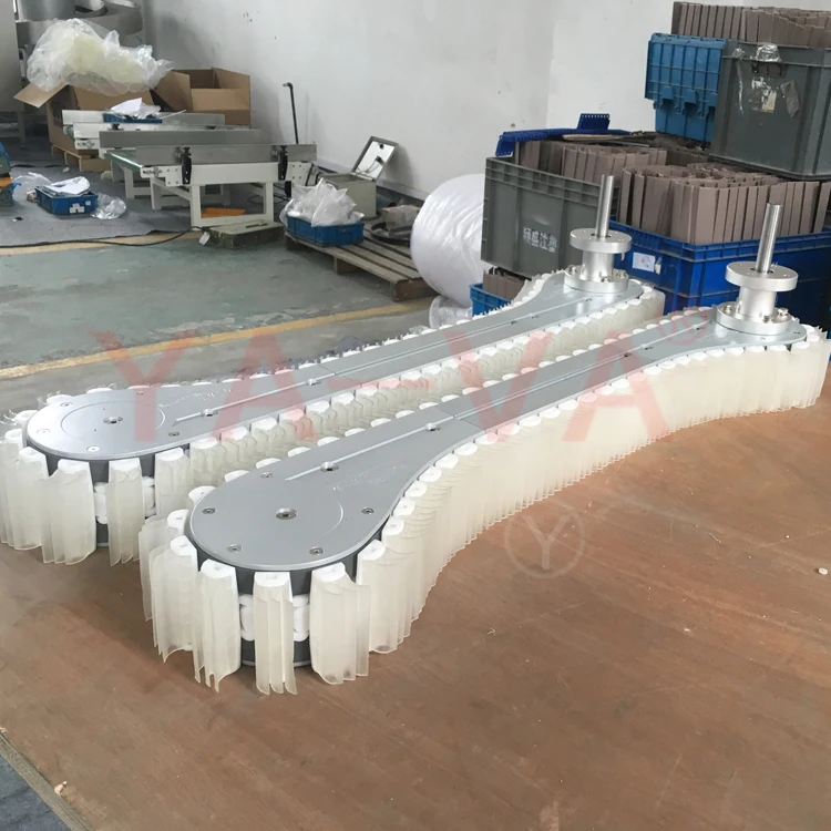 Flexible Conveyor Parts Slide Rail Side-flexing Plastic Chain Drive And ...