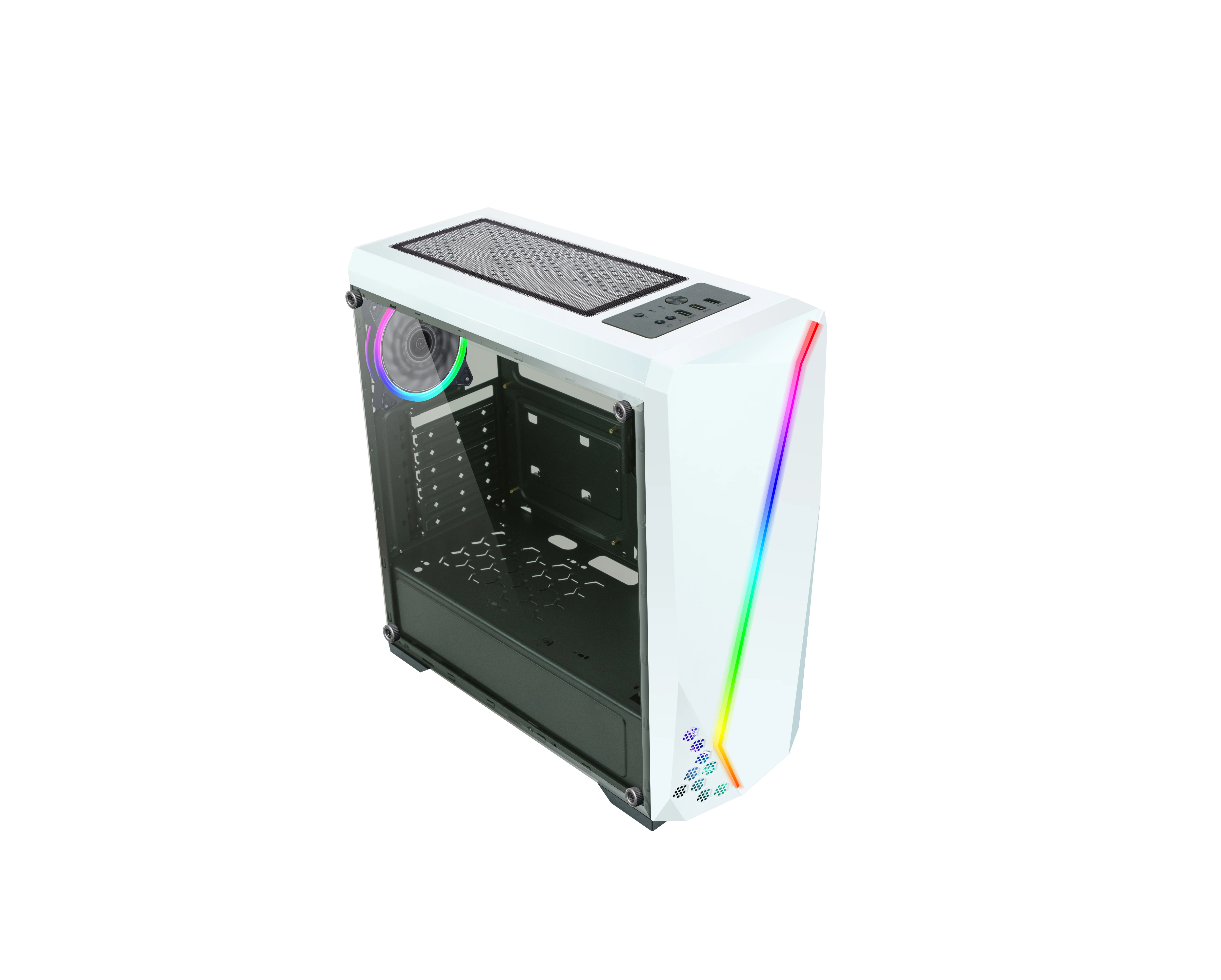 A63w Rgb Strip Lights Atx Gaming Case Support Rgb Rainbow Computer Case ...
