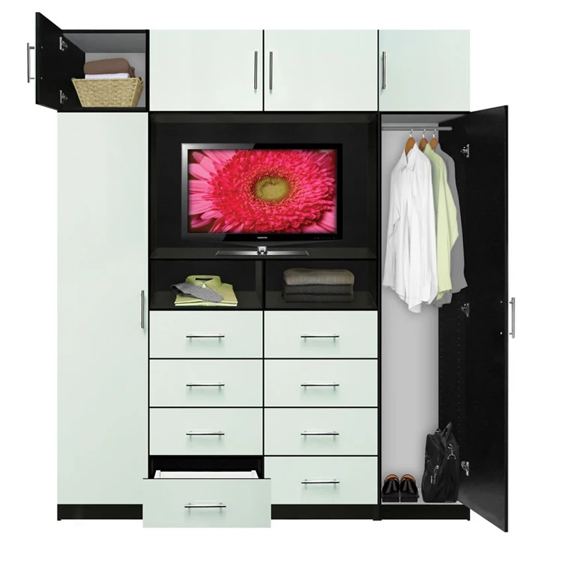 High Glossy Decorative Tv Cabinet Wardrobe with TV Space