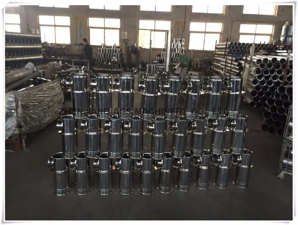 Powder Coated Steel Gravity Spouting Pipe For Feed Mill And Flour Mill ...