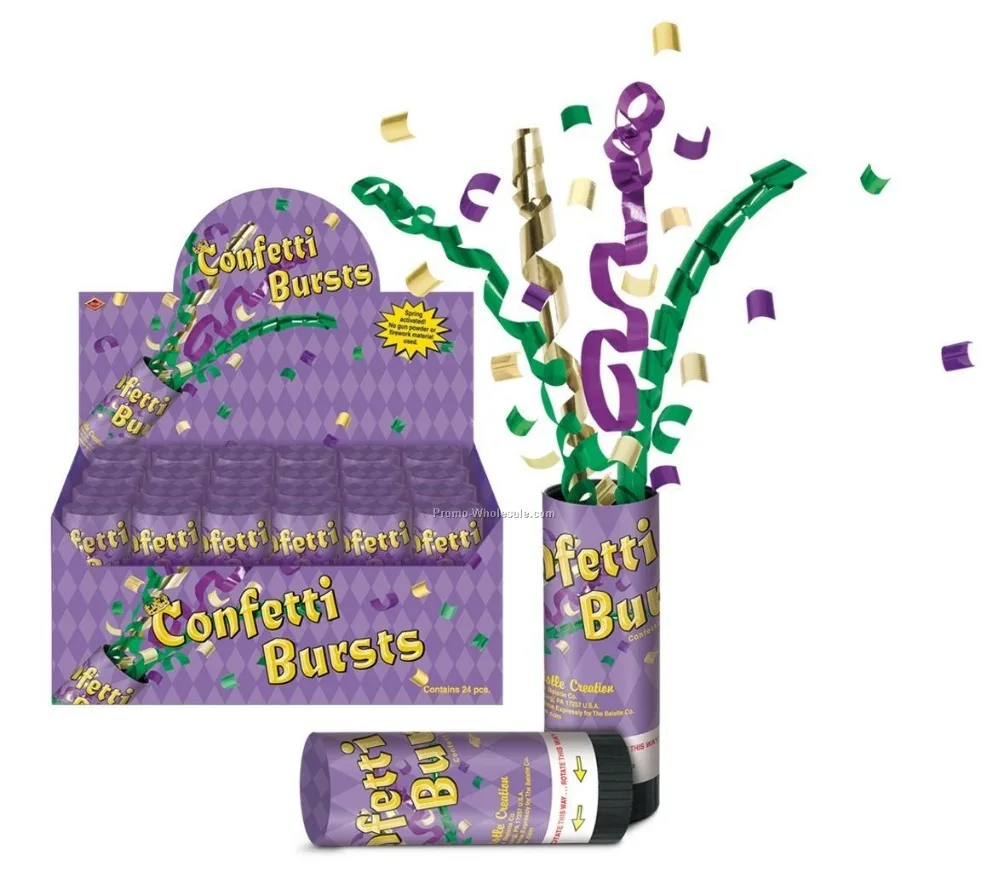 Kids Party Novelties Spring Metallic Confetti Party Popper - Buy Party ...