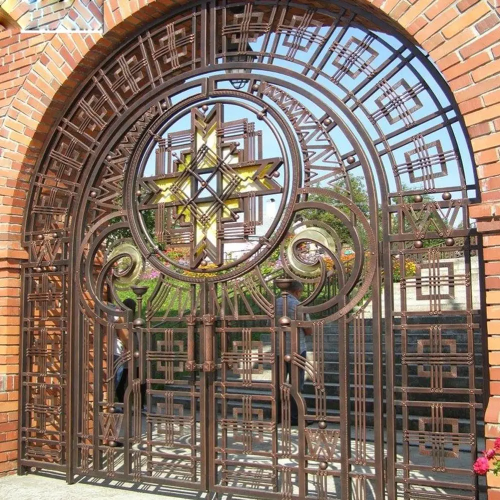 Factory Main Aluminum Gate Designs / Factory Security Single Gate Metal ...