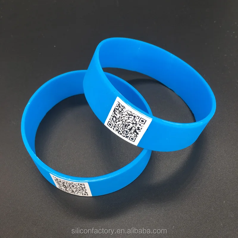 Personalized CHEAP Identification QR Code Armband Silicone Bracelet for ...