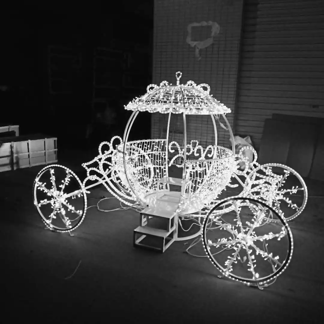 Wedding Lighted Cinderella Carriage - Deasonlighting