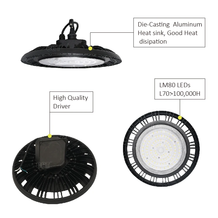 100w 150w 200w 240w 1-10v Dimmable Highbay Ufo For Warehouse - Buy 5 Years Warranty 1 -10v ...