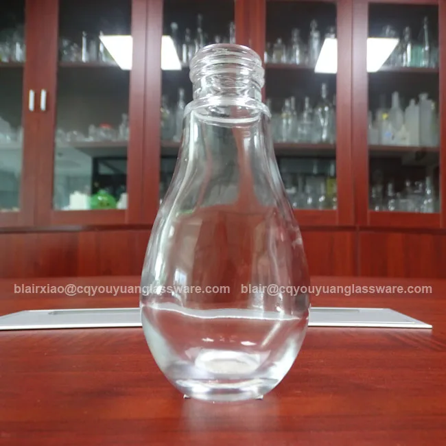 Round Liquid 50ML Miniature Figurines Alcohol Bottle Soap Glass Bottle ...