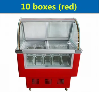 Italian Ice Cream Display Freezer/mini Ice Cream Display Case/small Ice ...