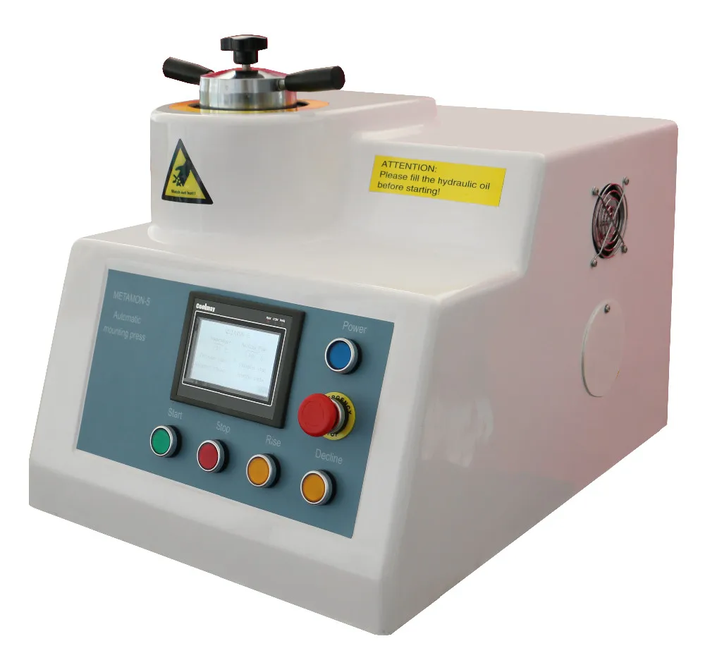 Hot Mounting Press Model Metamon-5 Automatic Metallographic Specimen ...
