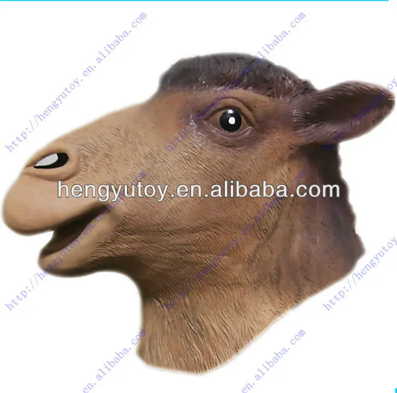 Camel Mask Creepy Halloween Fancy Dress Theater Prop Latex Camel ...