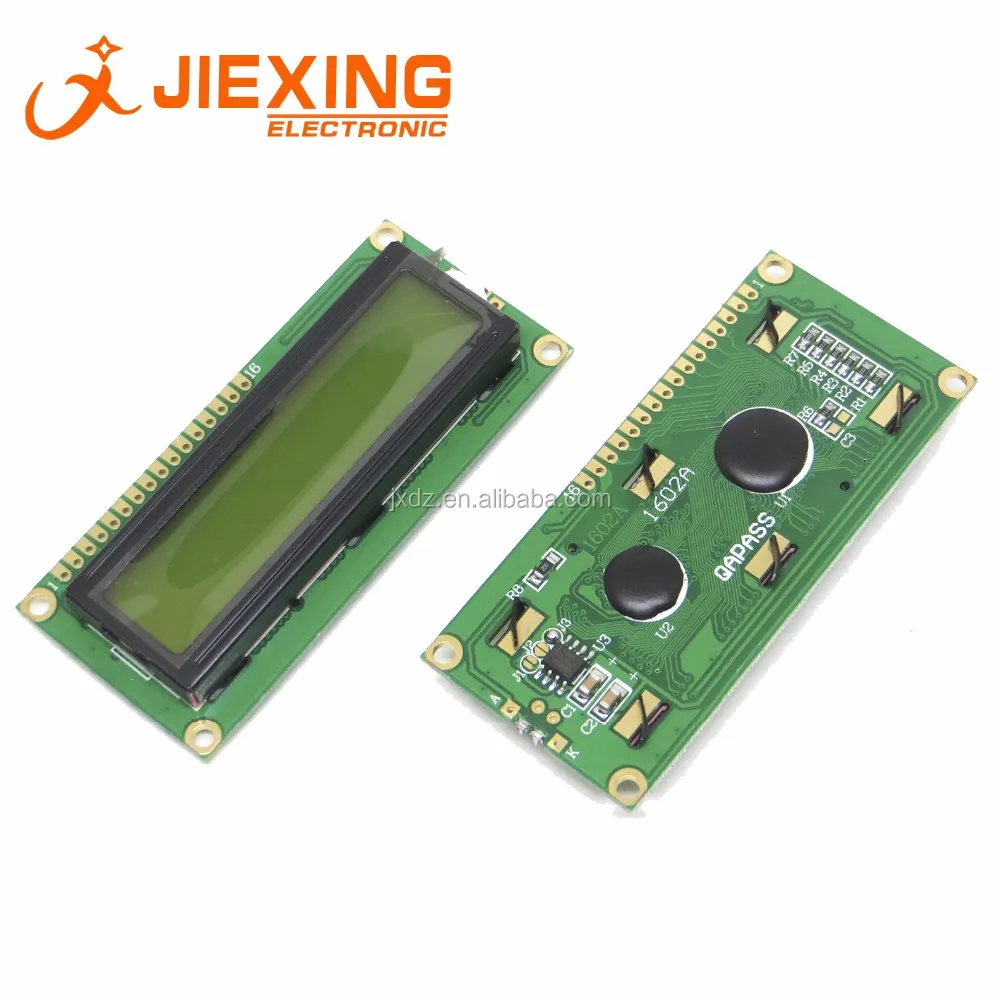 Display 1602A - 16x2 LCD for Arduino with Yellow Green Backlight