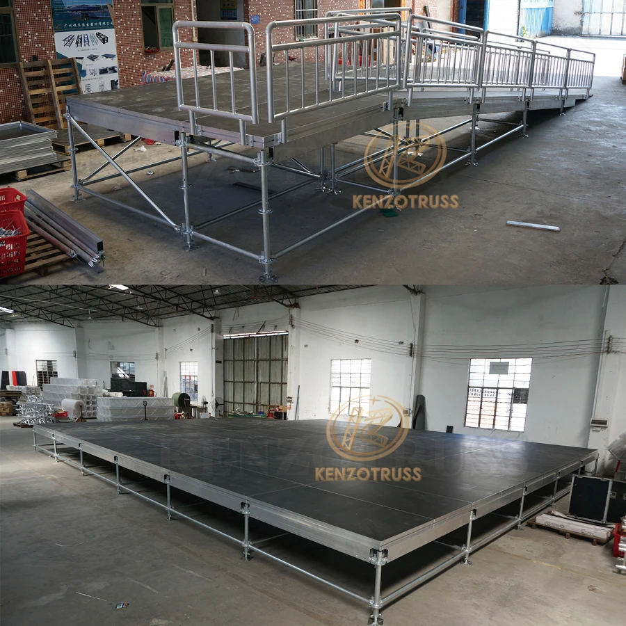 Economical Aluminum Layher Stage for Outdoor Events – Adjustable Height ...